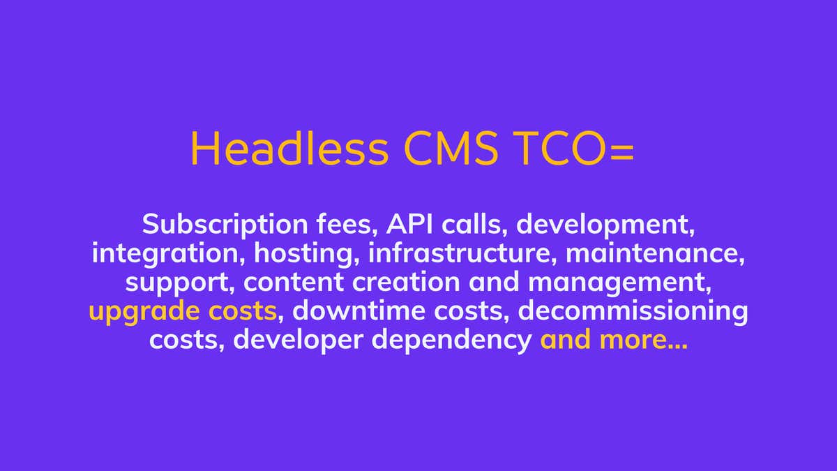 The TCO of Headless CMS: Improving ROI with Cost Analysis | Agility CMS