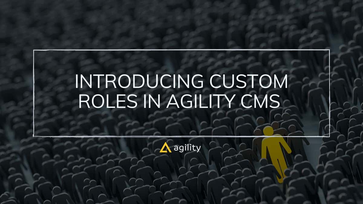 Agility CMS Custom Roles